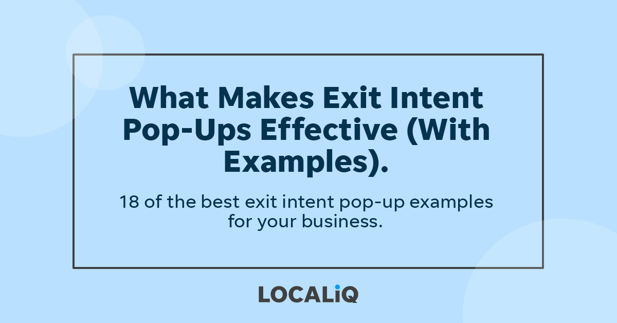 18 Exit Intent Pop-Up Examples That Work