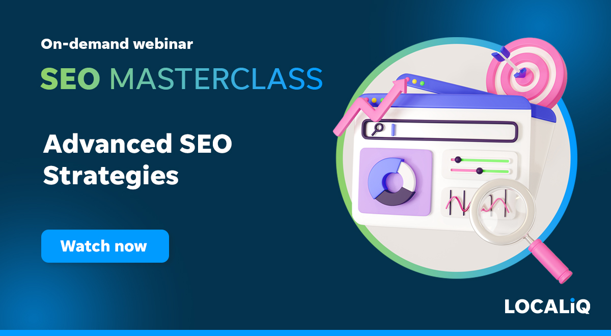 Free SEO Masterclass Webinars - Learn SEO with LOCALiQ