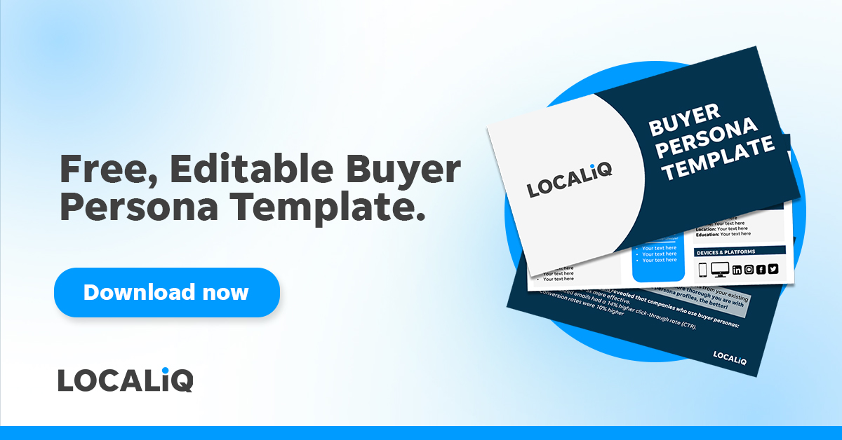 Free Buyer Persona Template | LOCALiQ UK